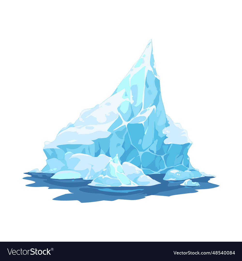 High quality iceberg Royalty Free Vector Image