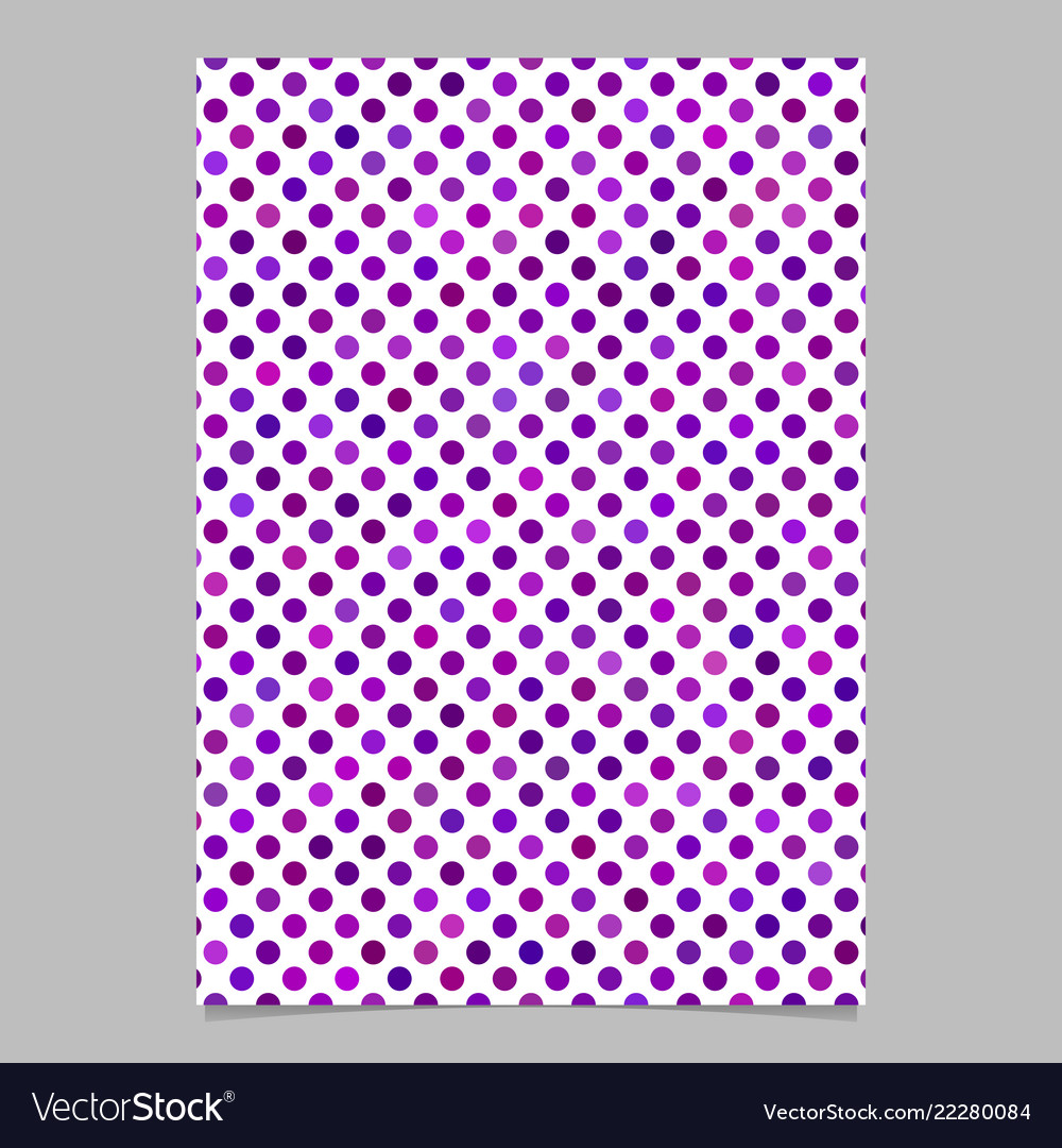Repeating dot pattern page template Royalty Free Vector
