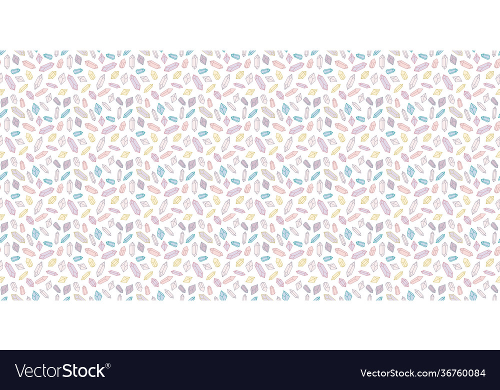 Seamless crystal repeat pattern background Vector Image