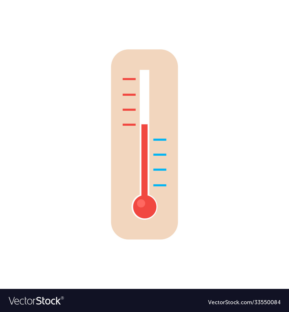 Thermometer isolated on a white background Vector Image