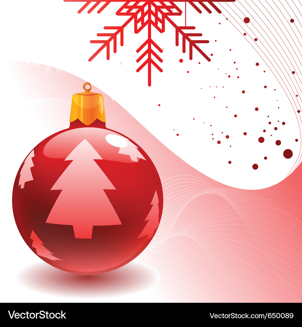 Christmas ball Royalty Free Vector Image - VectorStock