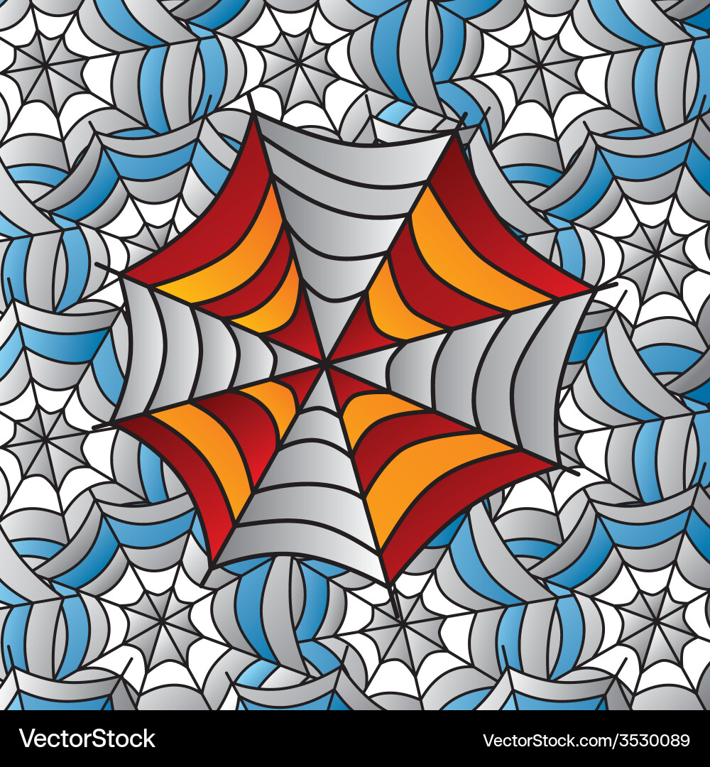 Color spiderweb art Royalty Free Vector Image - VectorStock