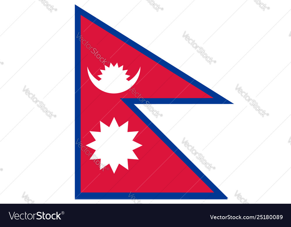 Flag rectangular shape Royalty Free Vector Image