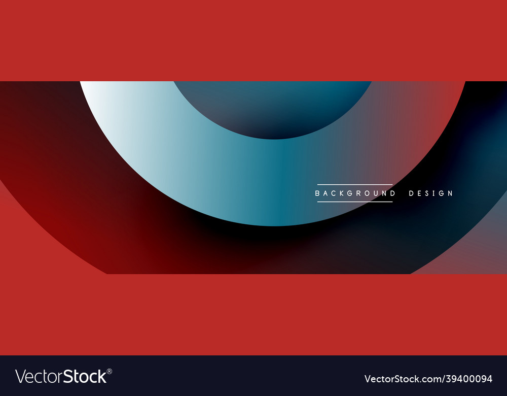 Abstract Overlapping Lines And Circles Geometric Vector Image