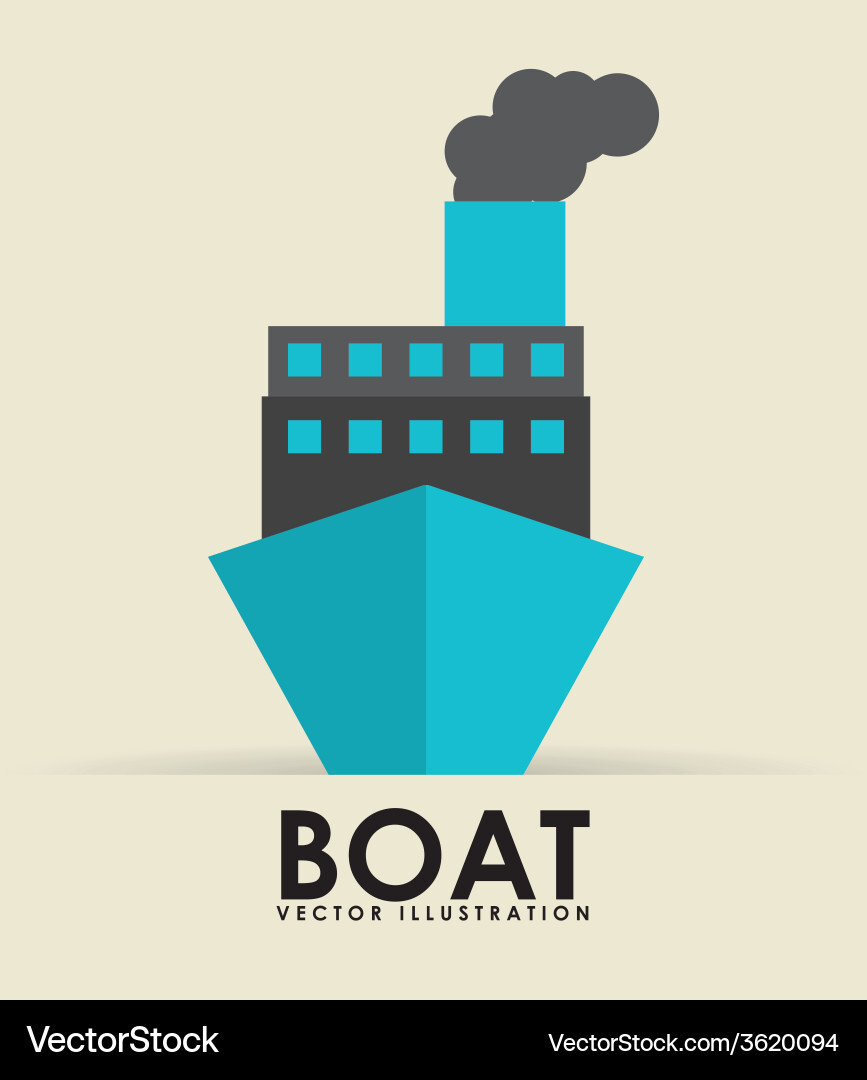 Boat transport Royalty Free Vector Image - VectorStock