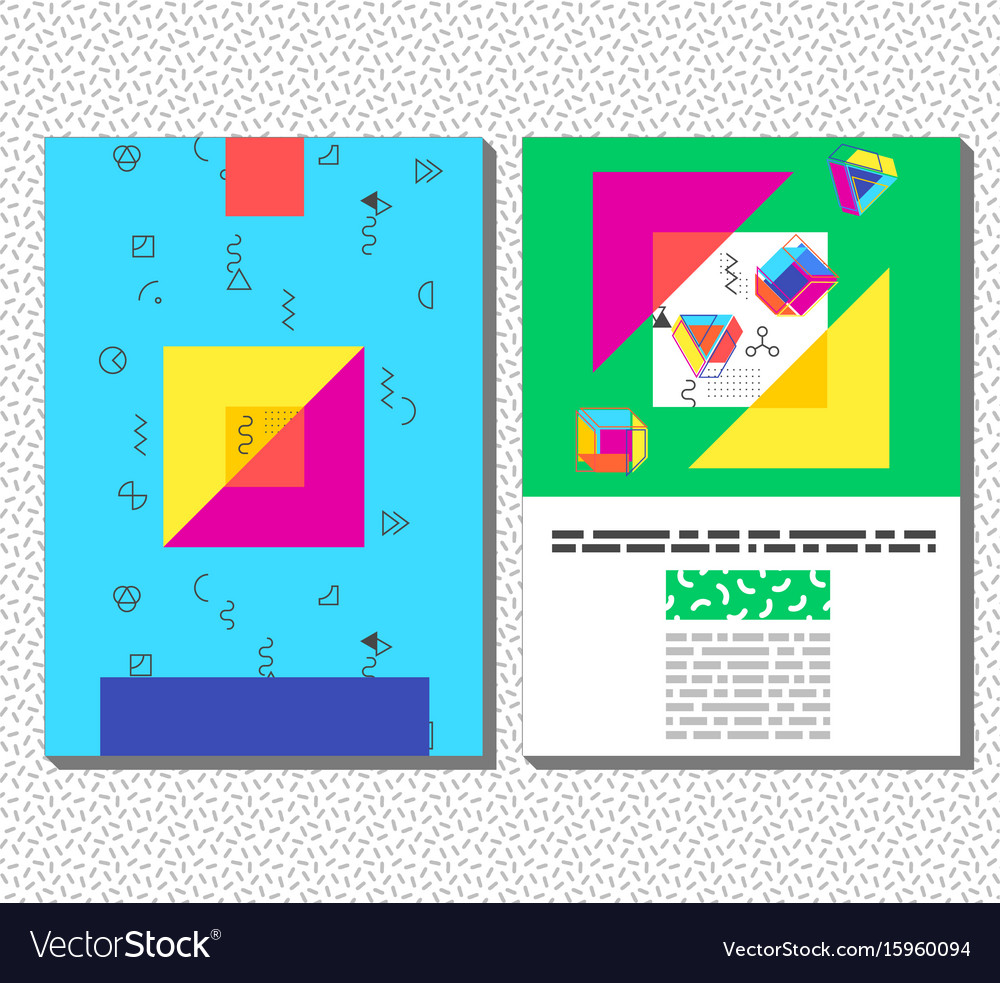 Flyer leaflet booklet layout editable design Vector Image