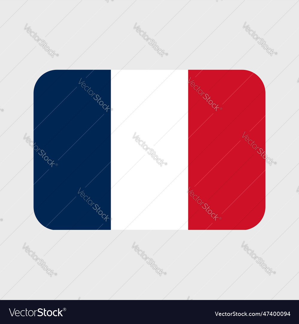 France flag icon french Royalty Free Vector Image