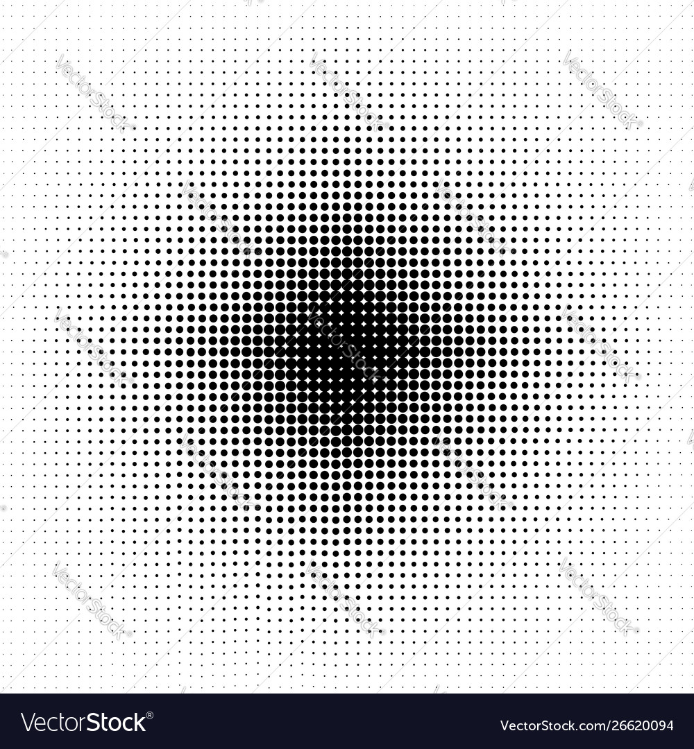 Halftone circles dot pattern Royalty Free Vector Image