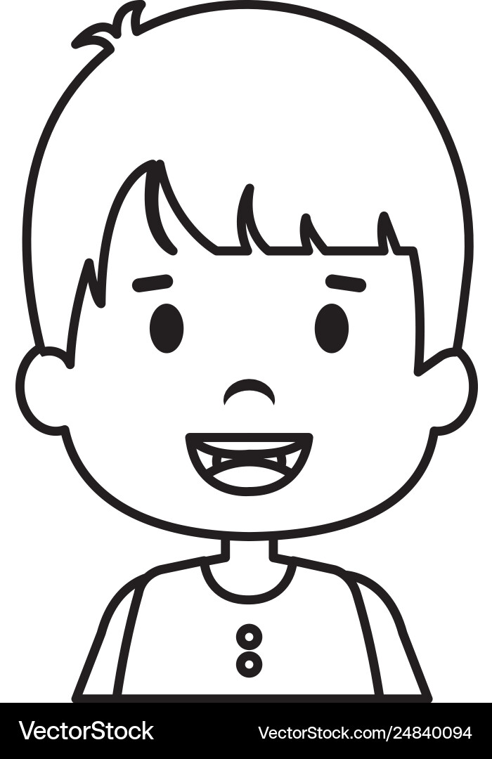 Little Boy Face Drawing