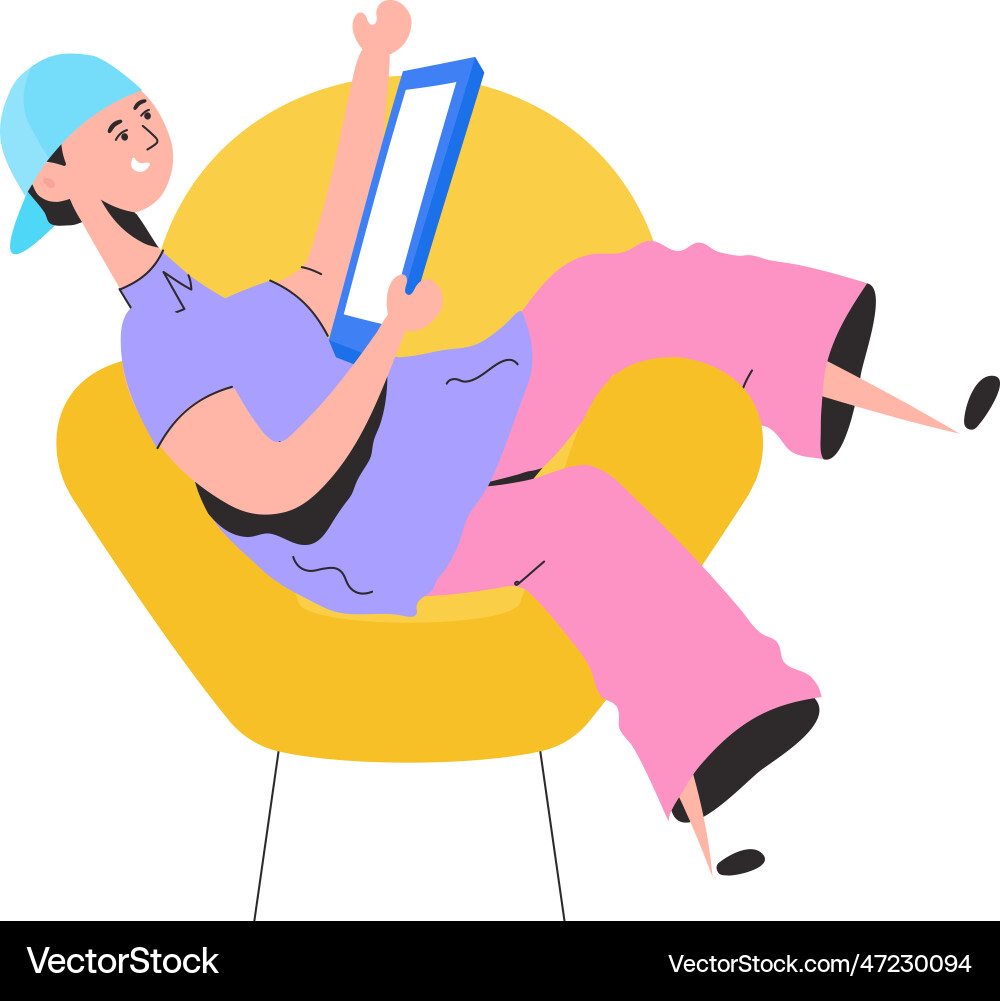 Mobile user Royalty Free Vector Image - VectorStock
