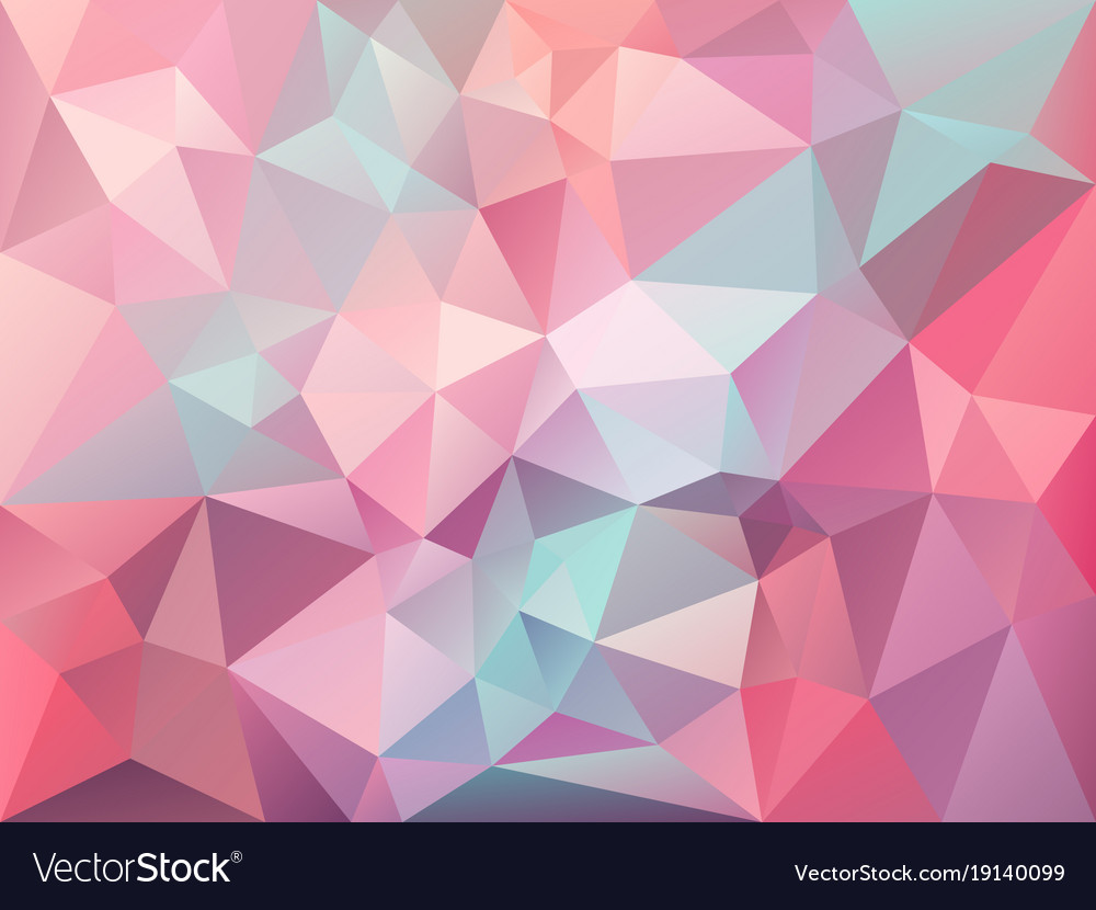 Abstract irregular polygon background pink Vector Image