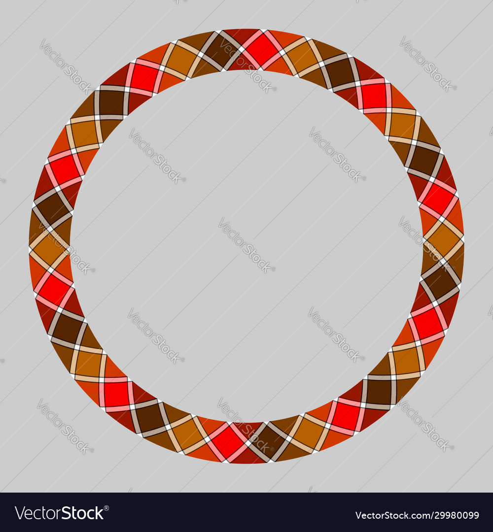 Circle borders and frames round border pattern Vector Image