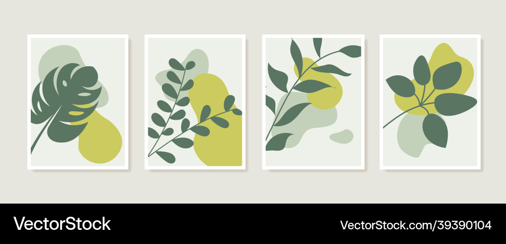 Abstract contemporary flower minimal modern Vector Image