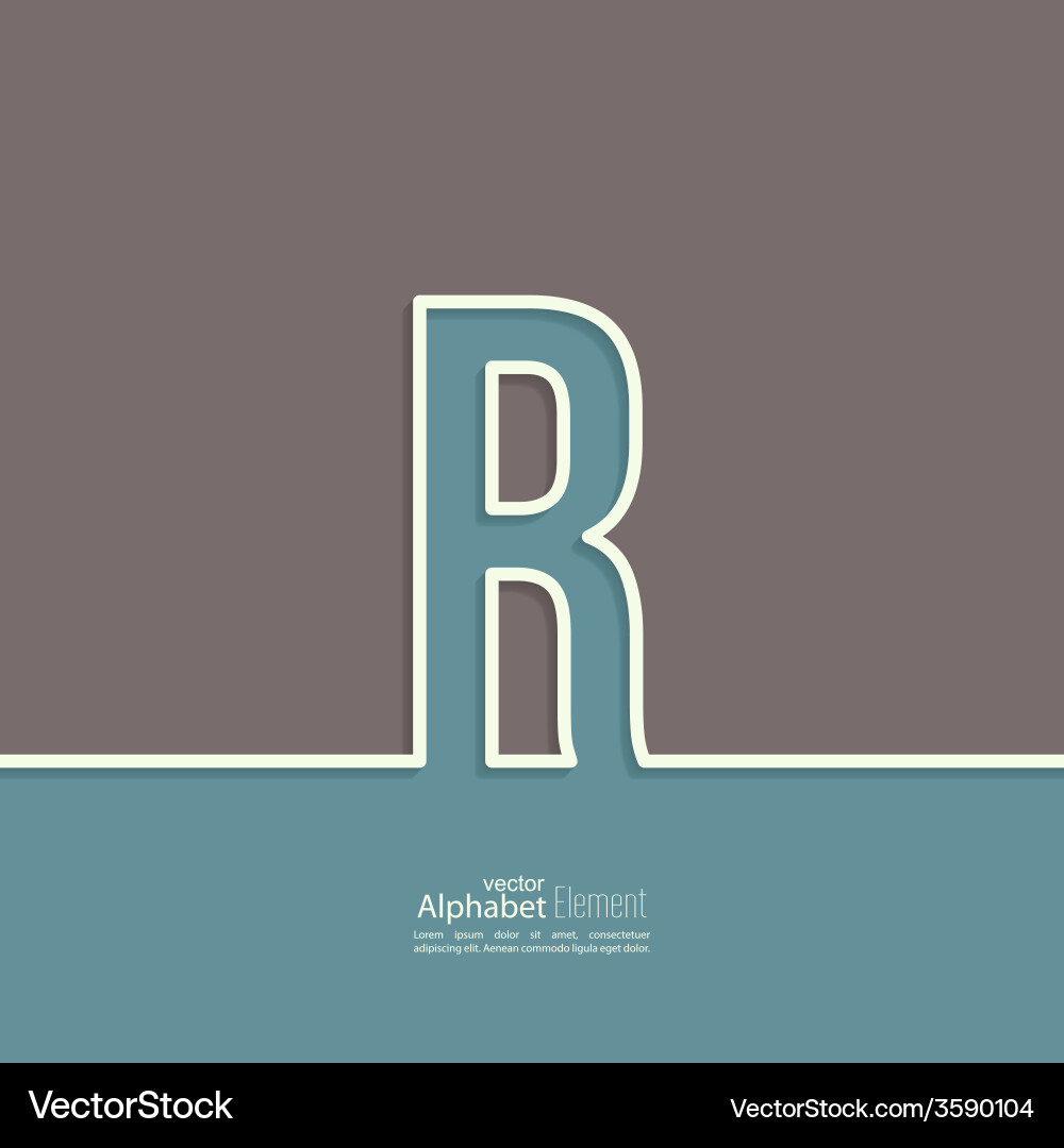 Letter of the alphabet Royalty Free Vector Image