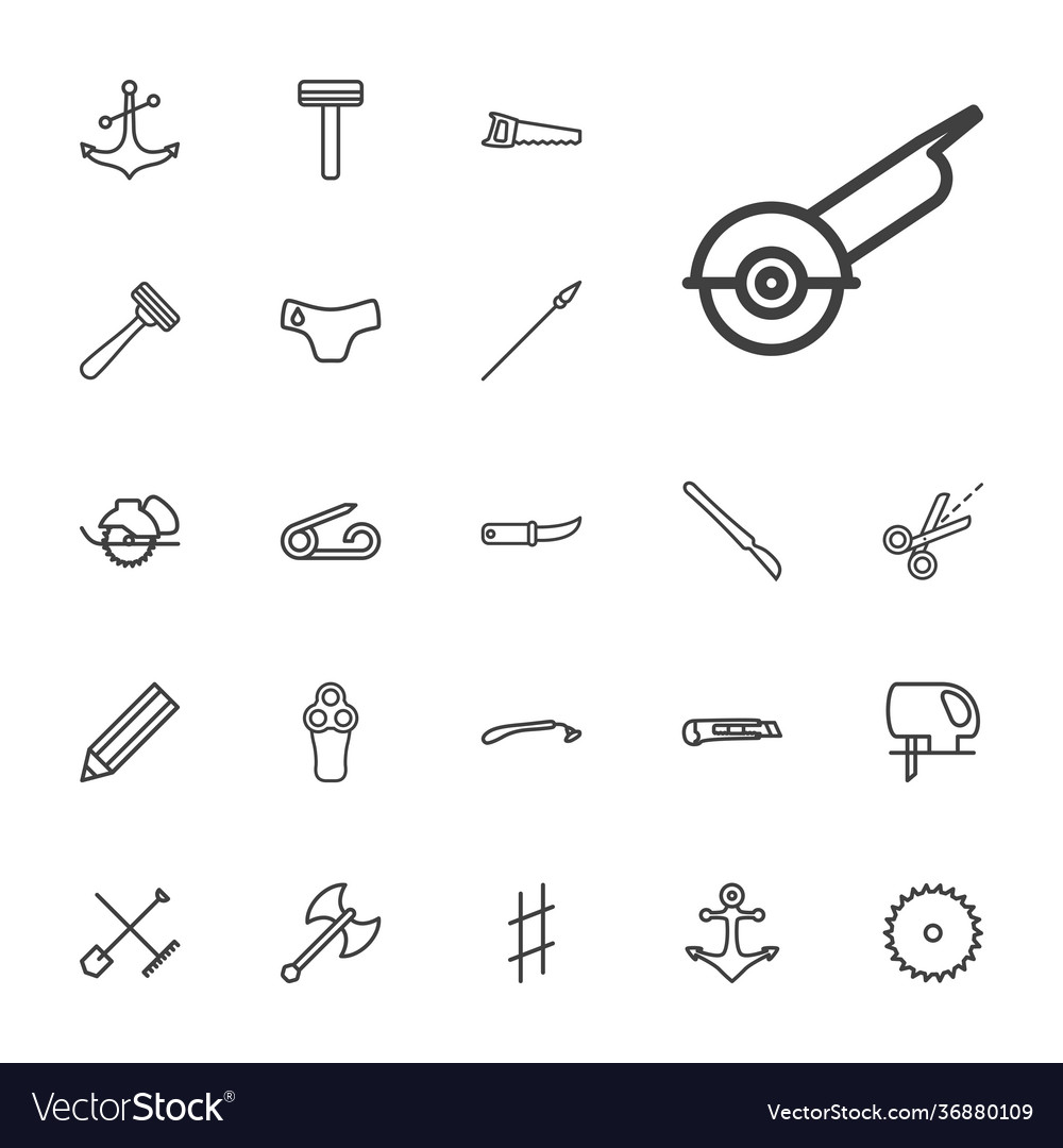 Sharp icons Royalty Free Vector Image - VectorStock