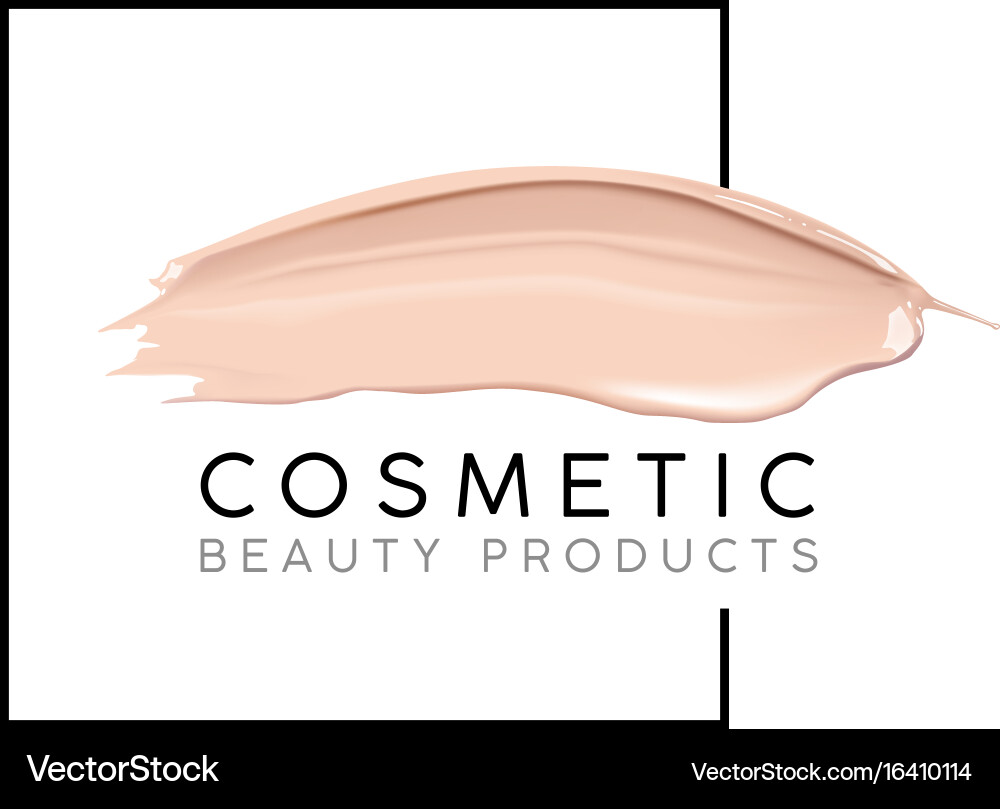 Makeup design template with place for text Vector Image