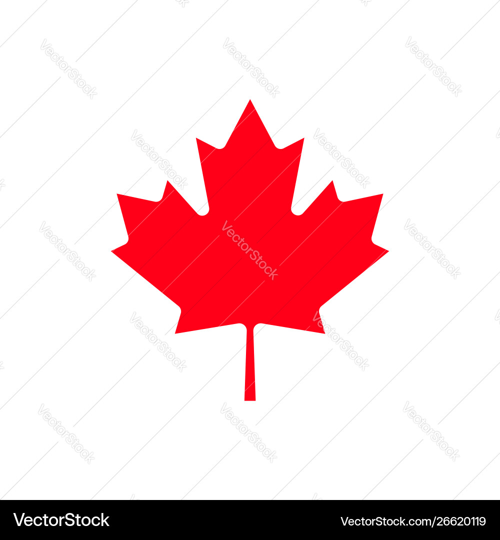 Canada maple leaf icon Royalty Free Vector Image