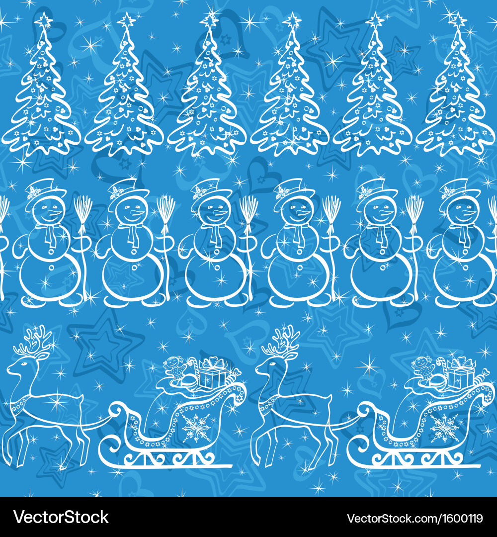 Christmas seamless background Royalty Free Vector Image