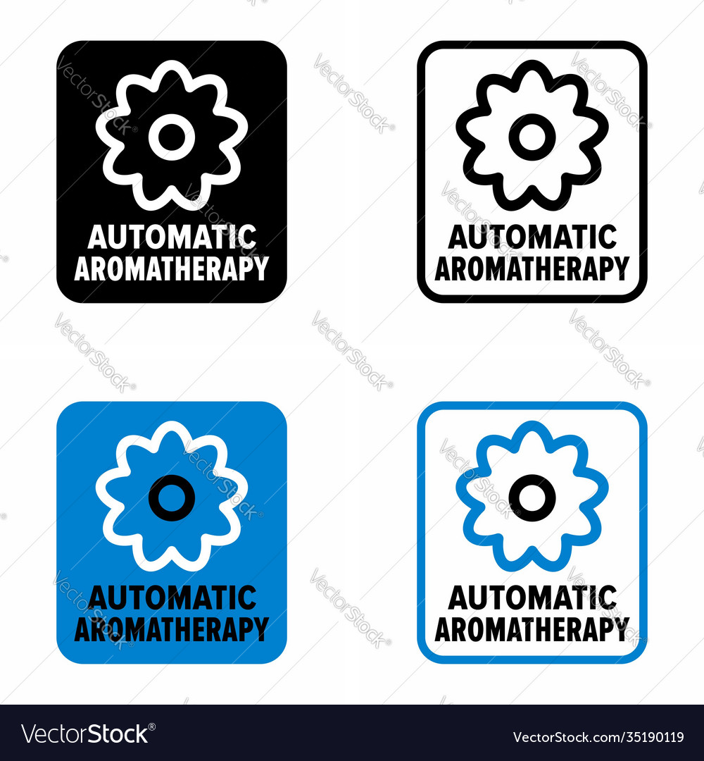 Diffuser device information sign Royalty Free Vector Image