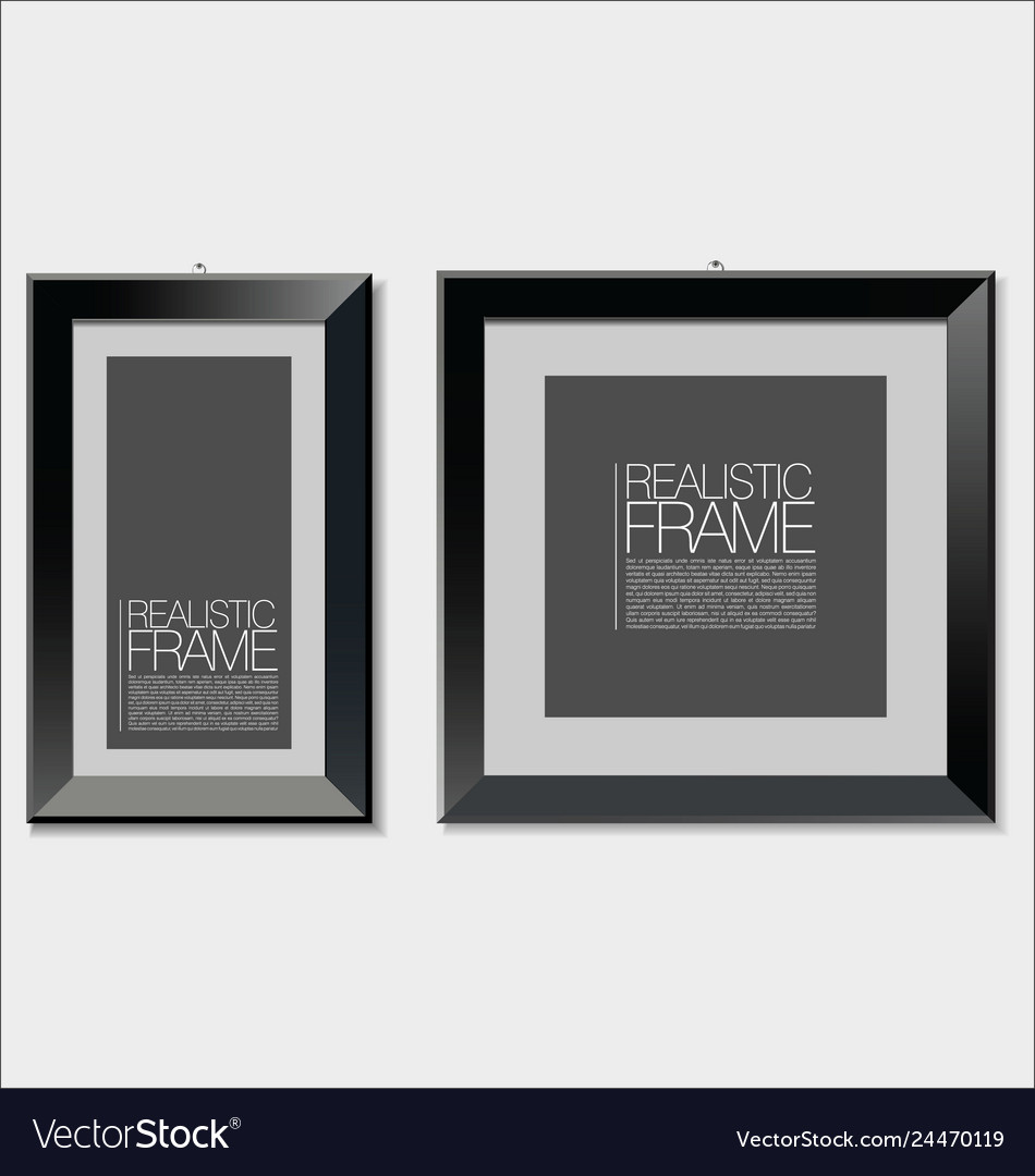 Realistic frame 3 Royalty Free Vector Image - VectorStock