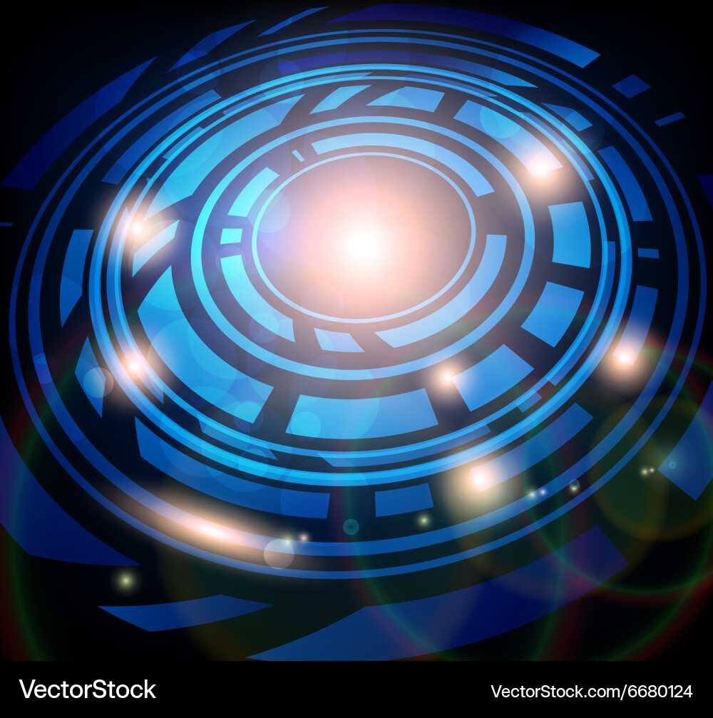 Blue techno background Royalty Free Vector Image
