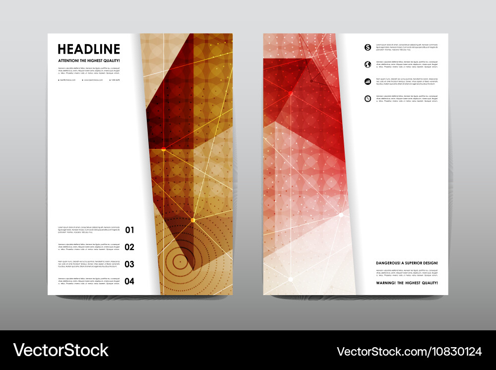Brochure layout template flyer design Royalty Free Vector