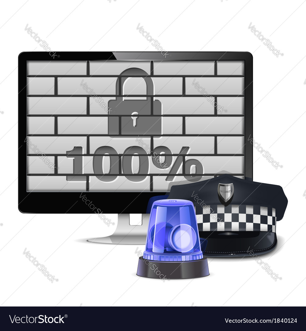 Computer security concept Royalty Free Vector Image