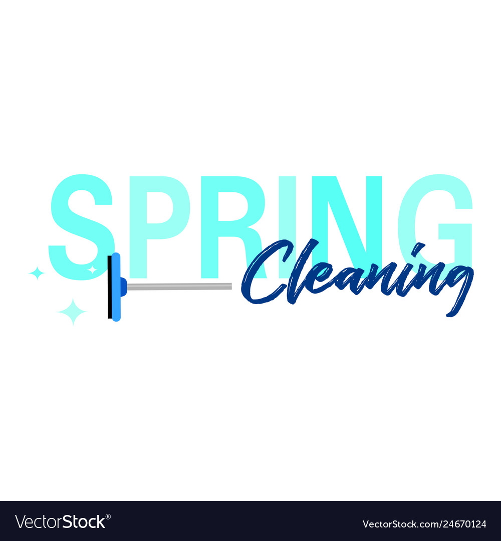 Spring cleaning background Royalty Free Vector Image