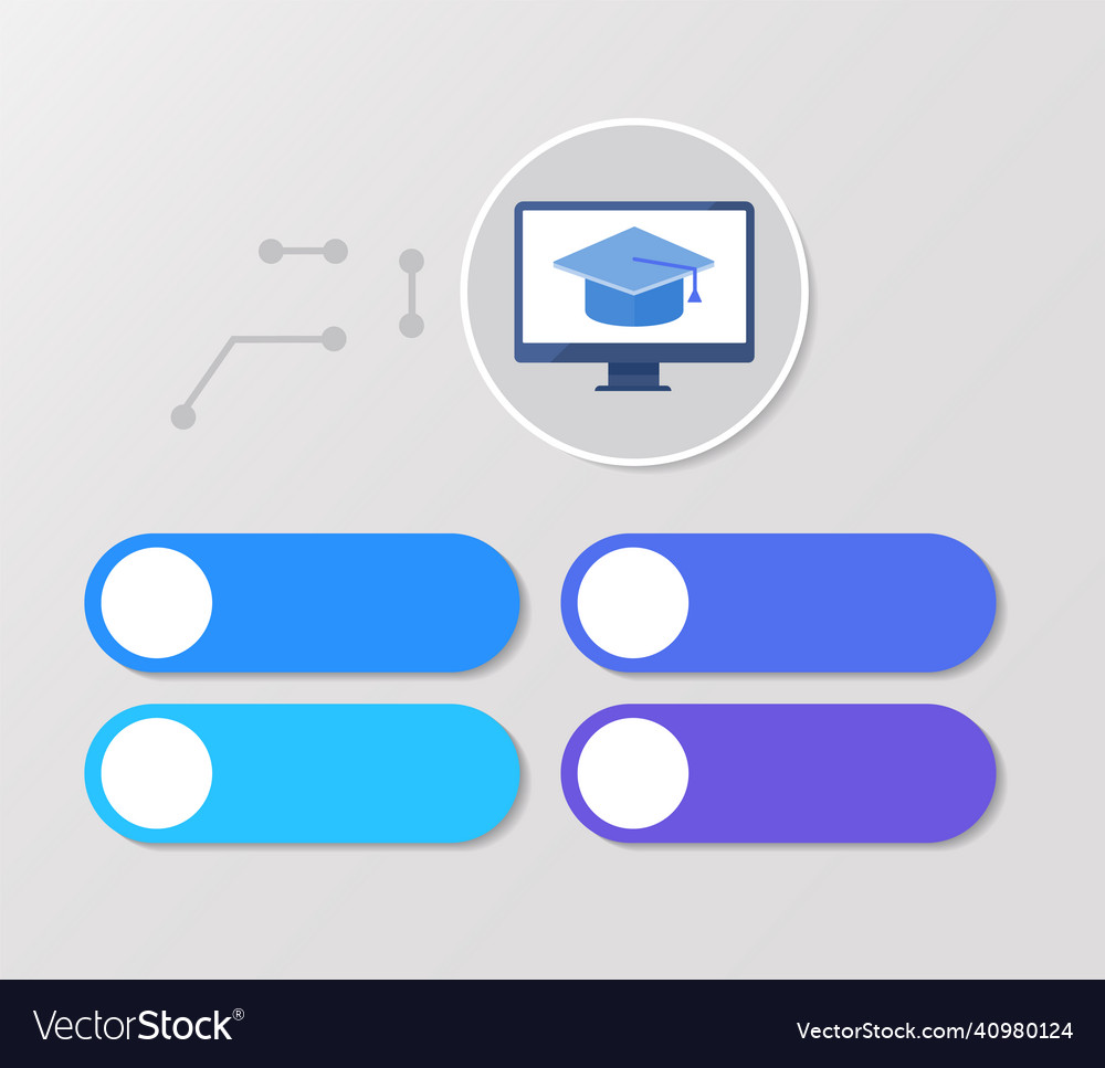 Technology usage in teaching infographic chart Vector Image