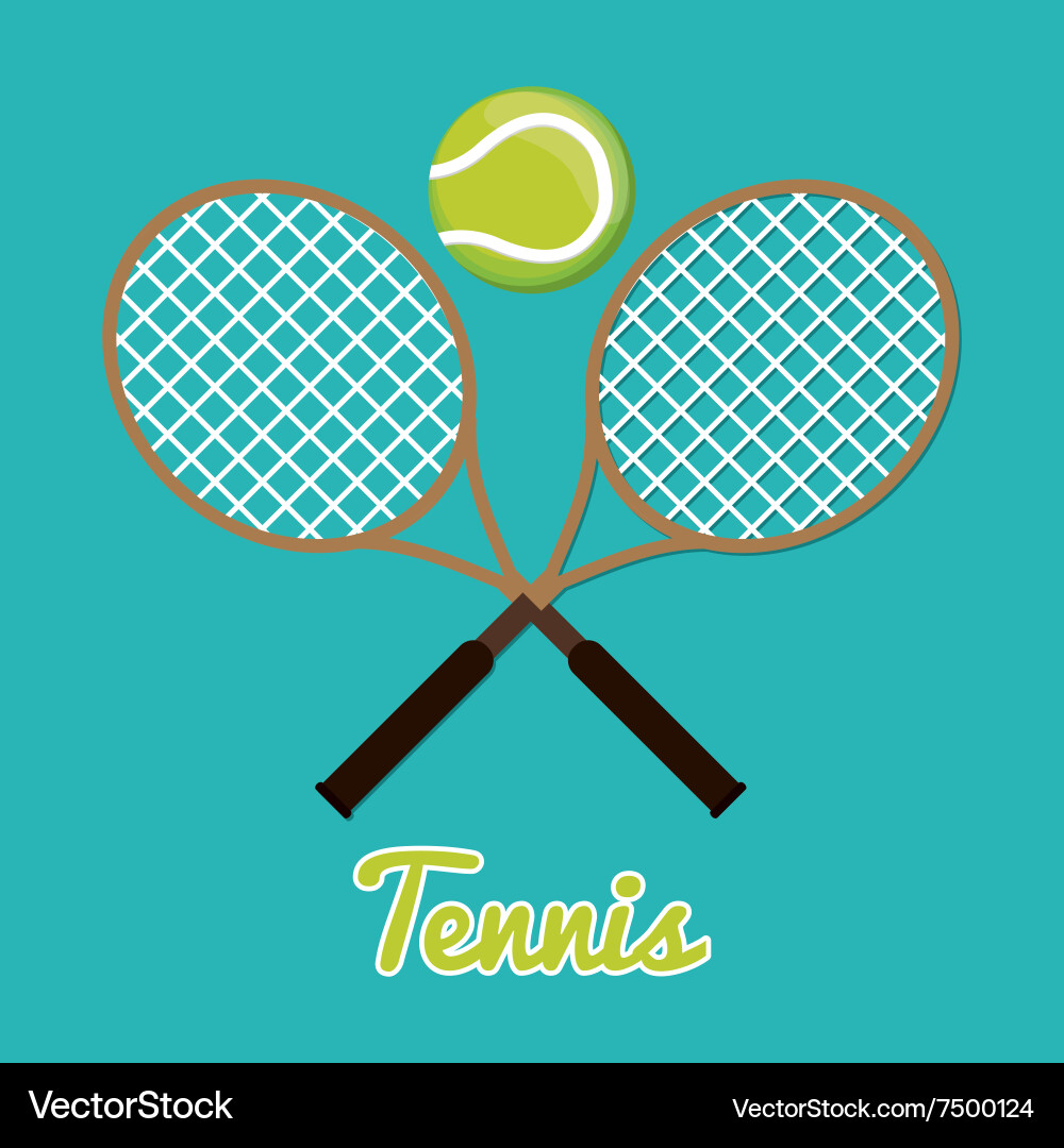 Tennis sport design Royalty Free Vector Image - VectorStock