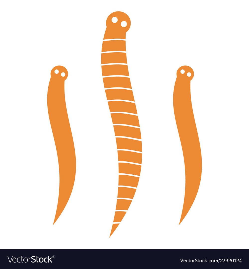 Worms icon Royalty Free Vector Image - VectorStock