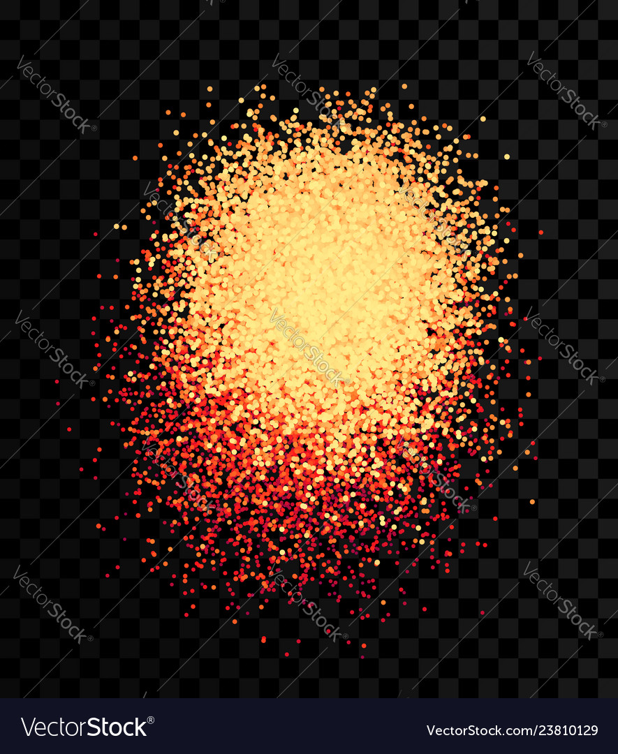 Chaotic particles empty space dynamic background Vector Image