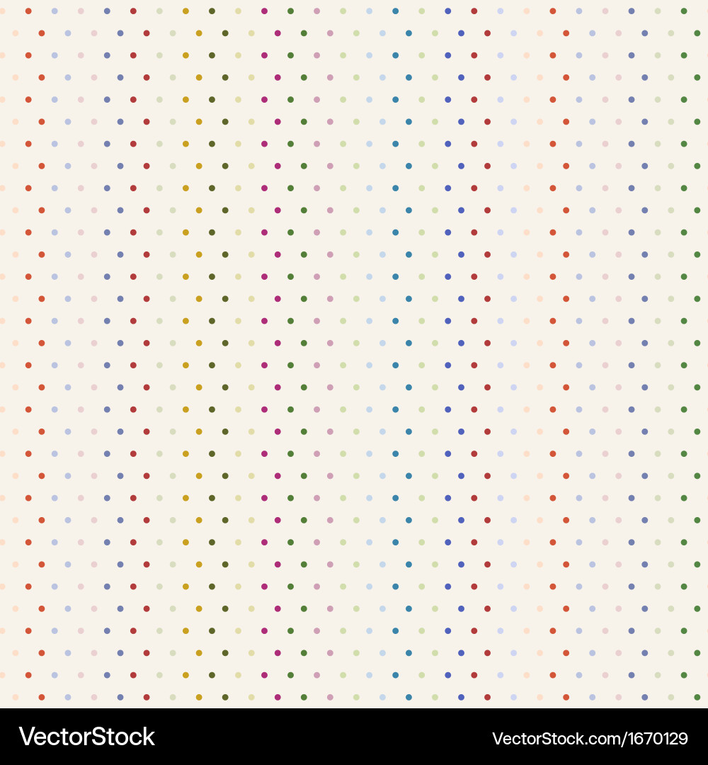 Colorful polka dot seamless background Royalty Free Vector