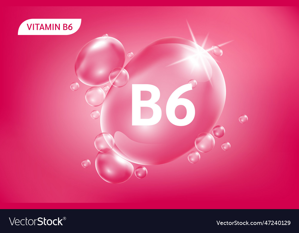 Serum collagen vitamin b6 Royalty Free Vector Image Serum collagen vitamin b6 Royalty Free Vector Image