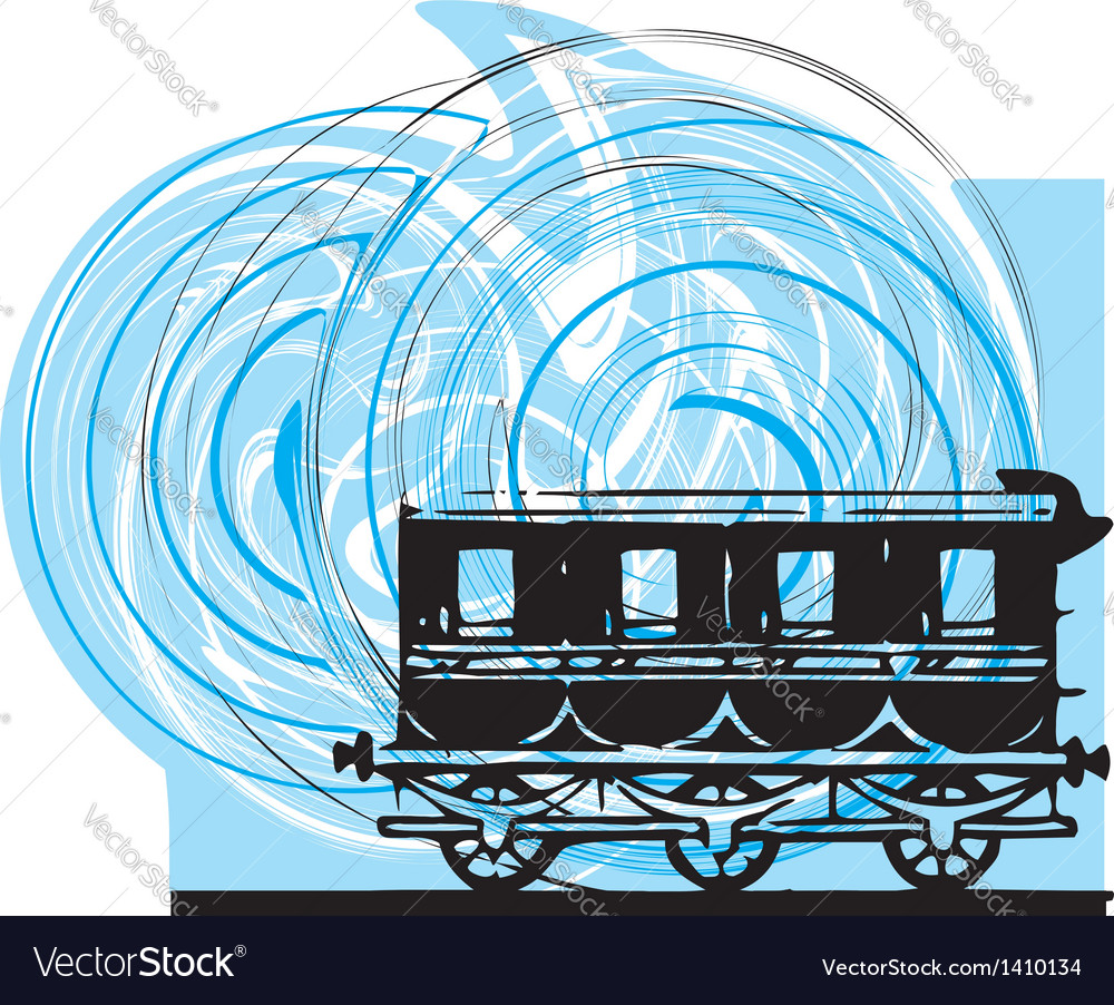 Abstract train Royalty Free Vector Image - VectorStock