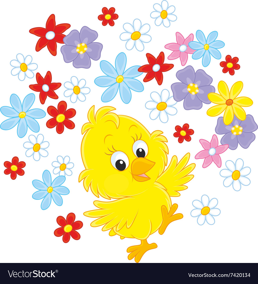 Easter chick Royalty Free Vector Image - VectorStock