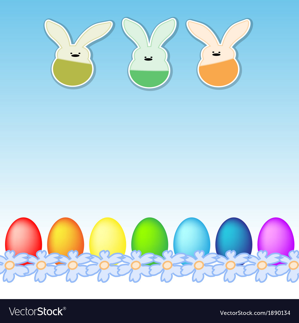 Easter rabbit Royalty Free Vector Image - VectorStock