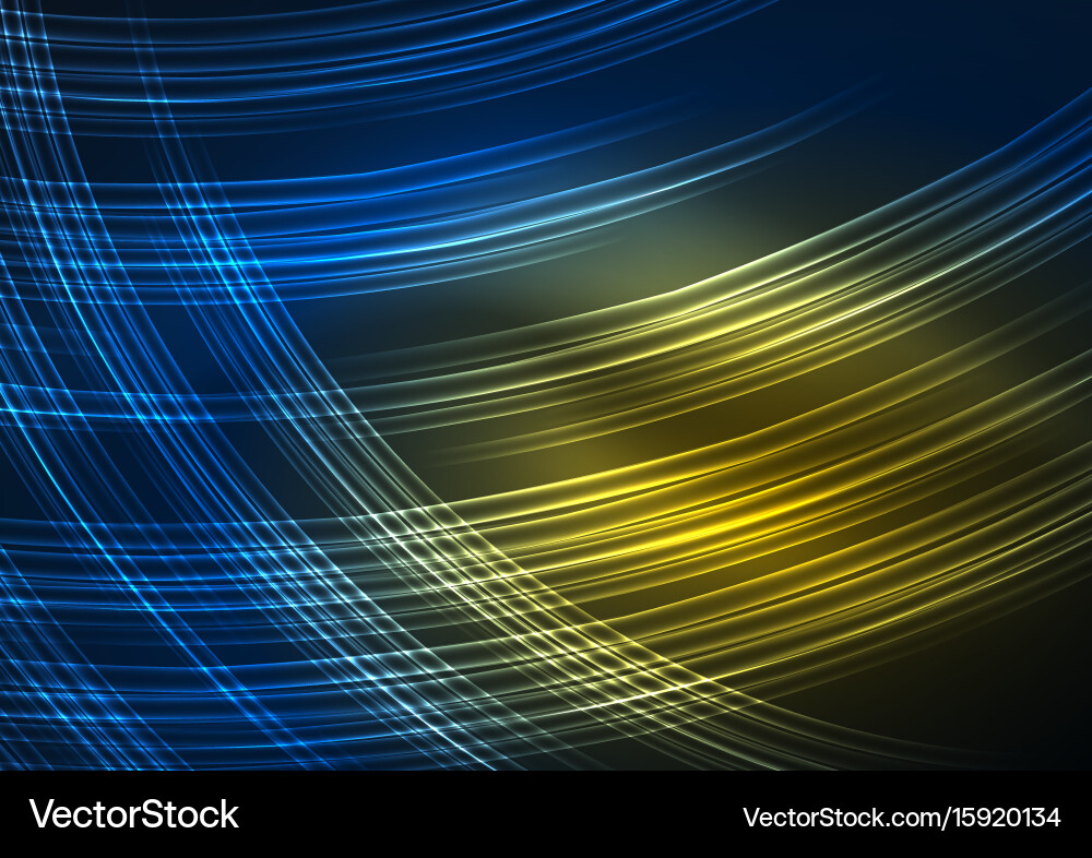 Glowing futuristic lines Royalty Free Vector Image