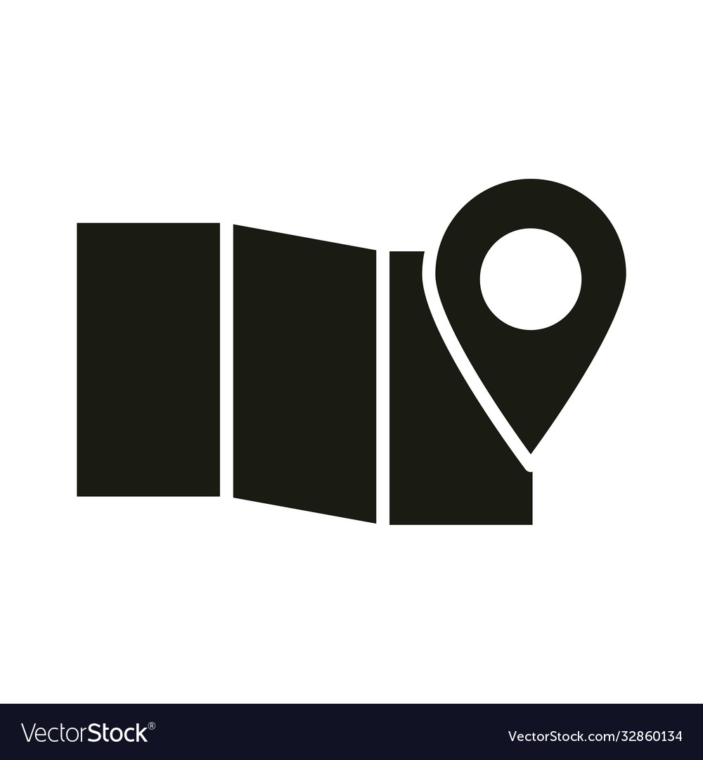 Mobile Application Gps Navigation Map Pin Web Vector Image