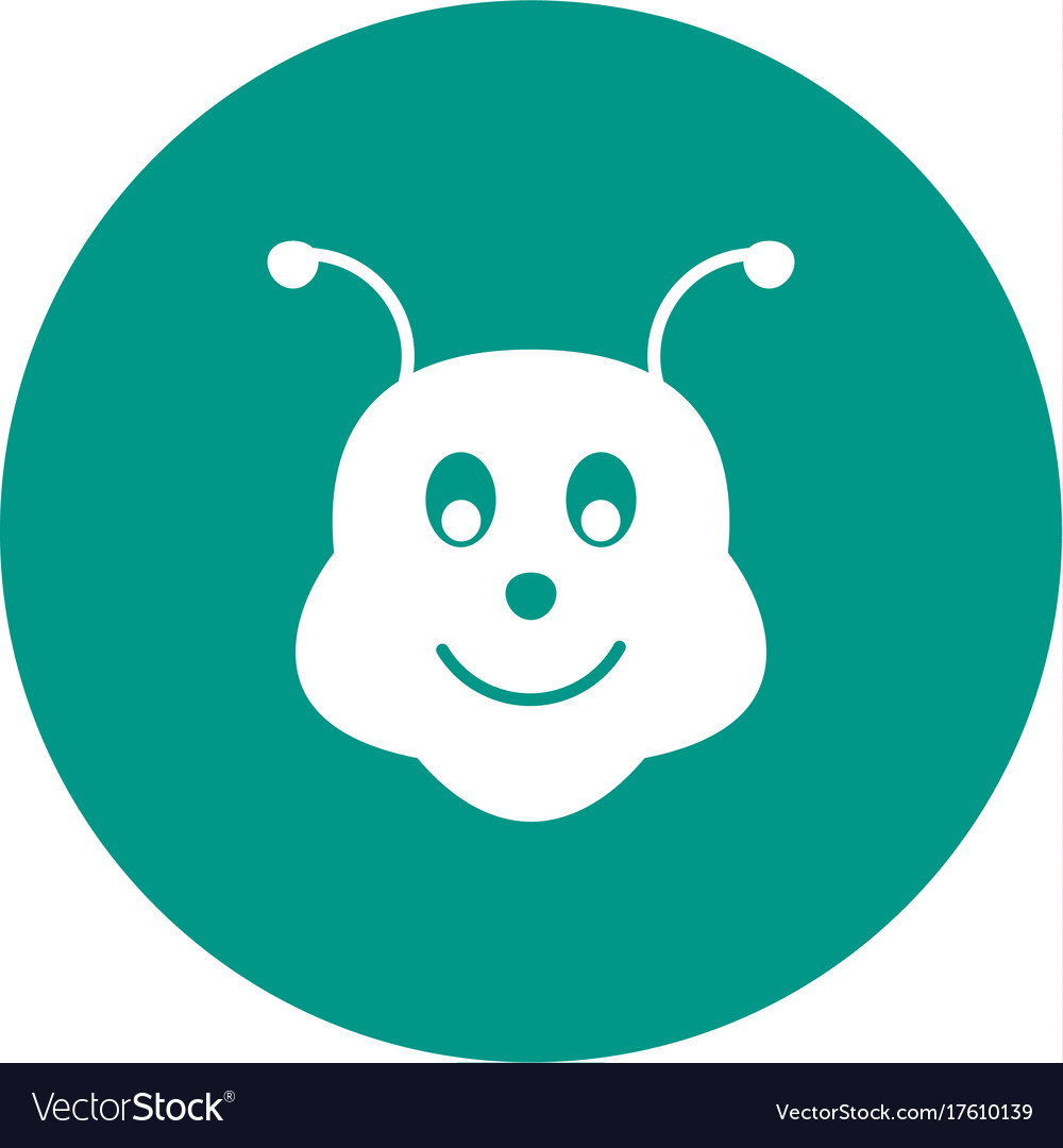 Bee face Royalty Free Vector Image - VectorStock
