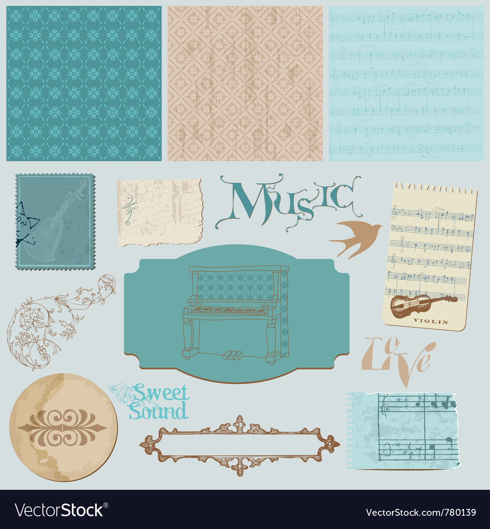 Scrapbook design elements Royalty Free Vector Image