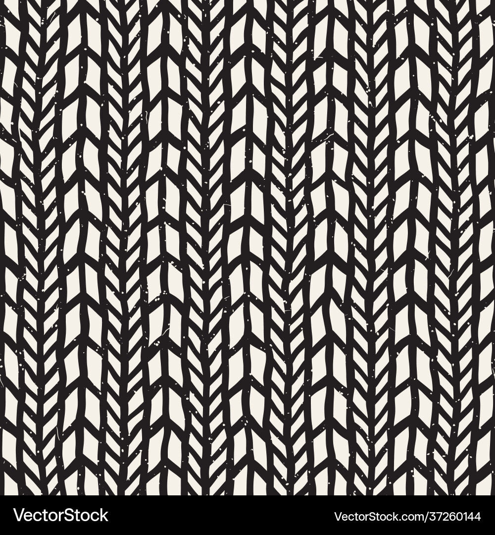 Simple ink geometric pattern monochrome black Vector Image