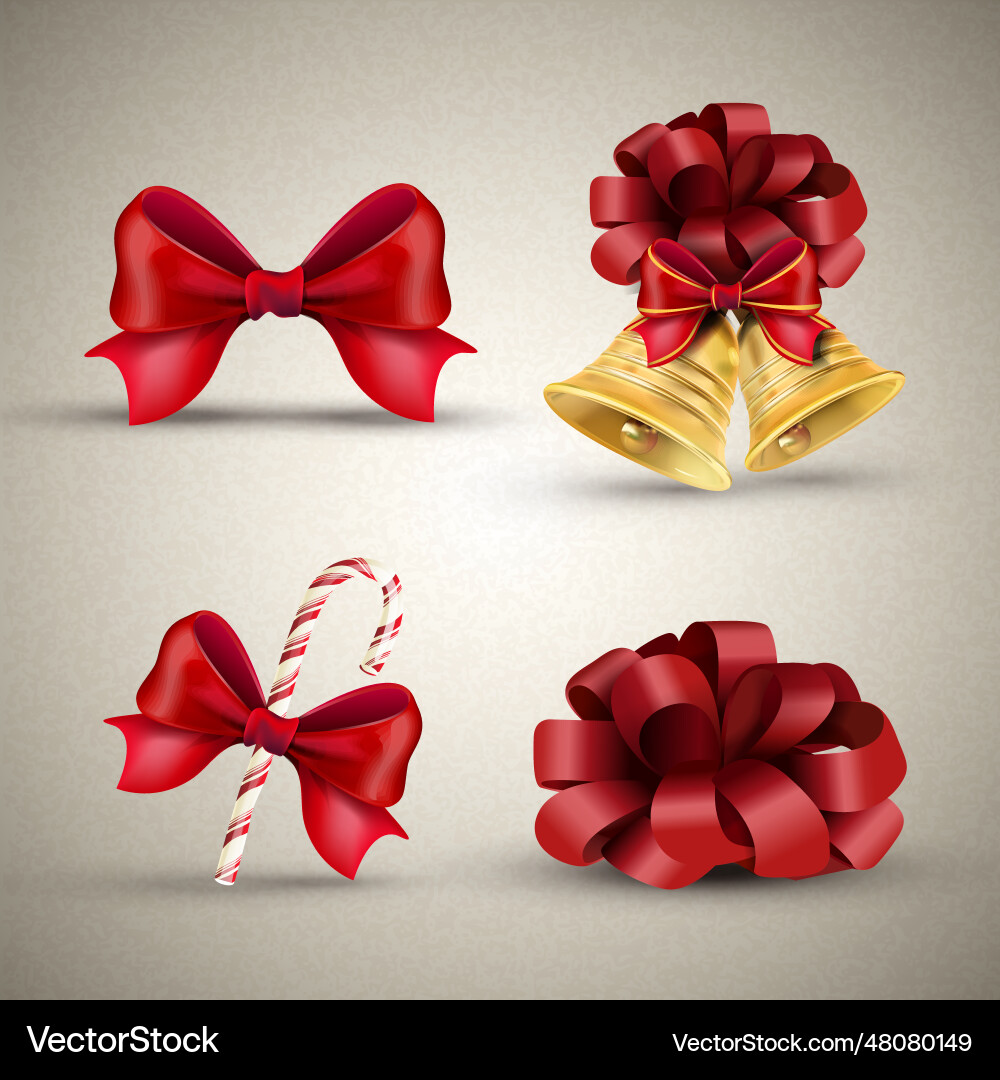 Christmas ornaments set Royalty Free Vector Image
