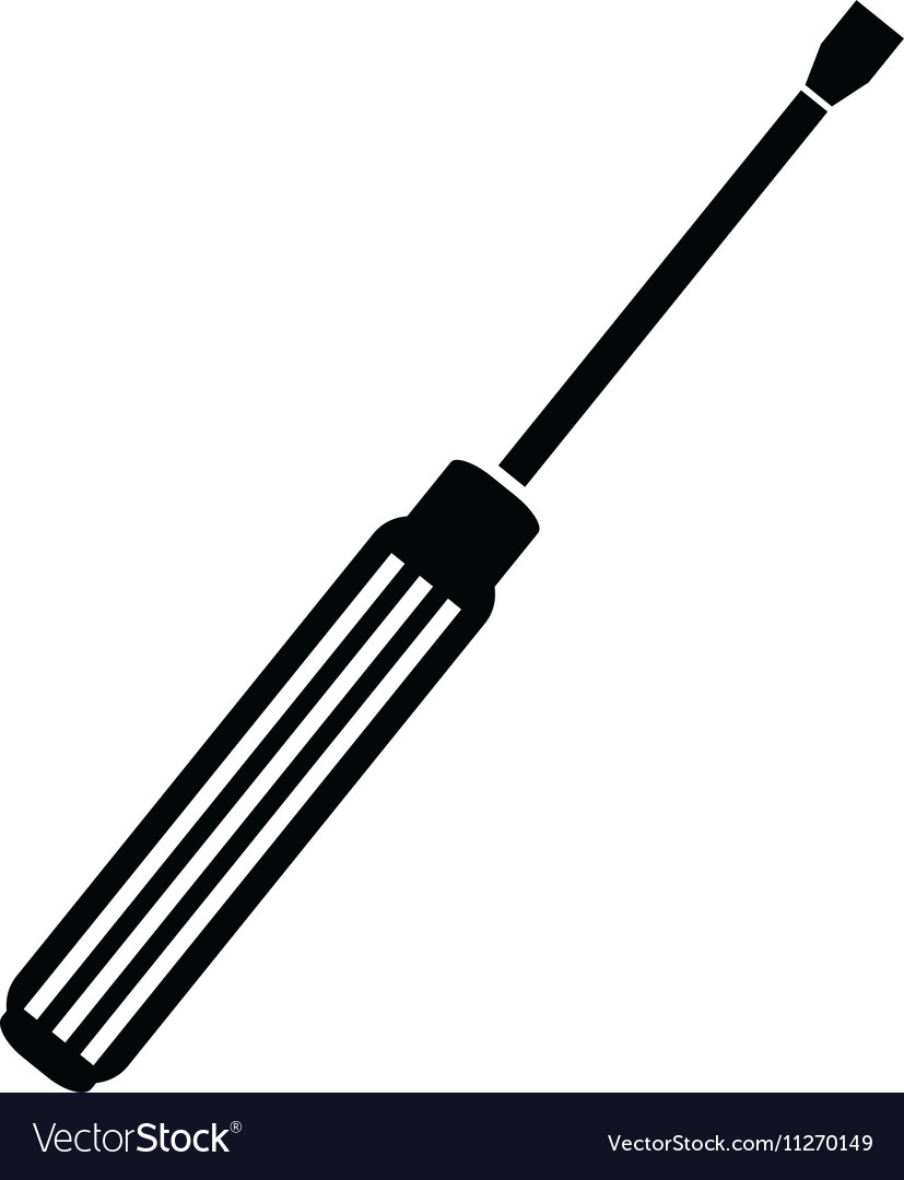 Isolated screwdriver Royalty Free Vector Image