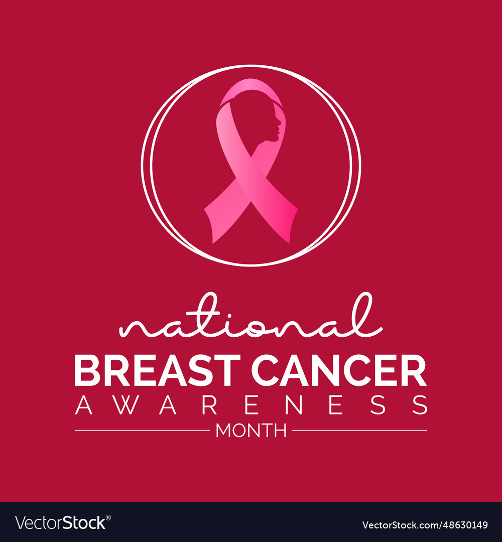 National Breast Cancer Awareness Month Champions Vector Image