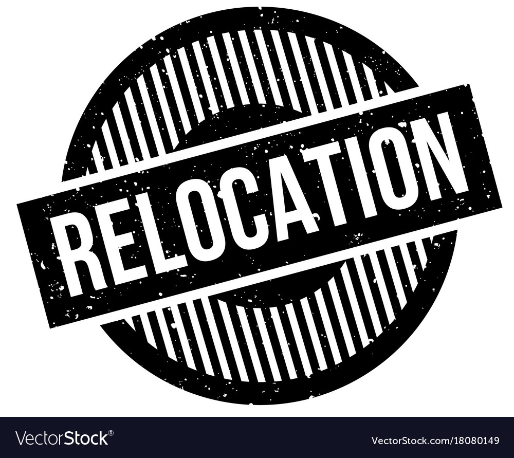 Relocation rubber stamp Royalty Free Vector Image