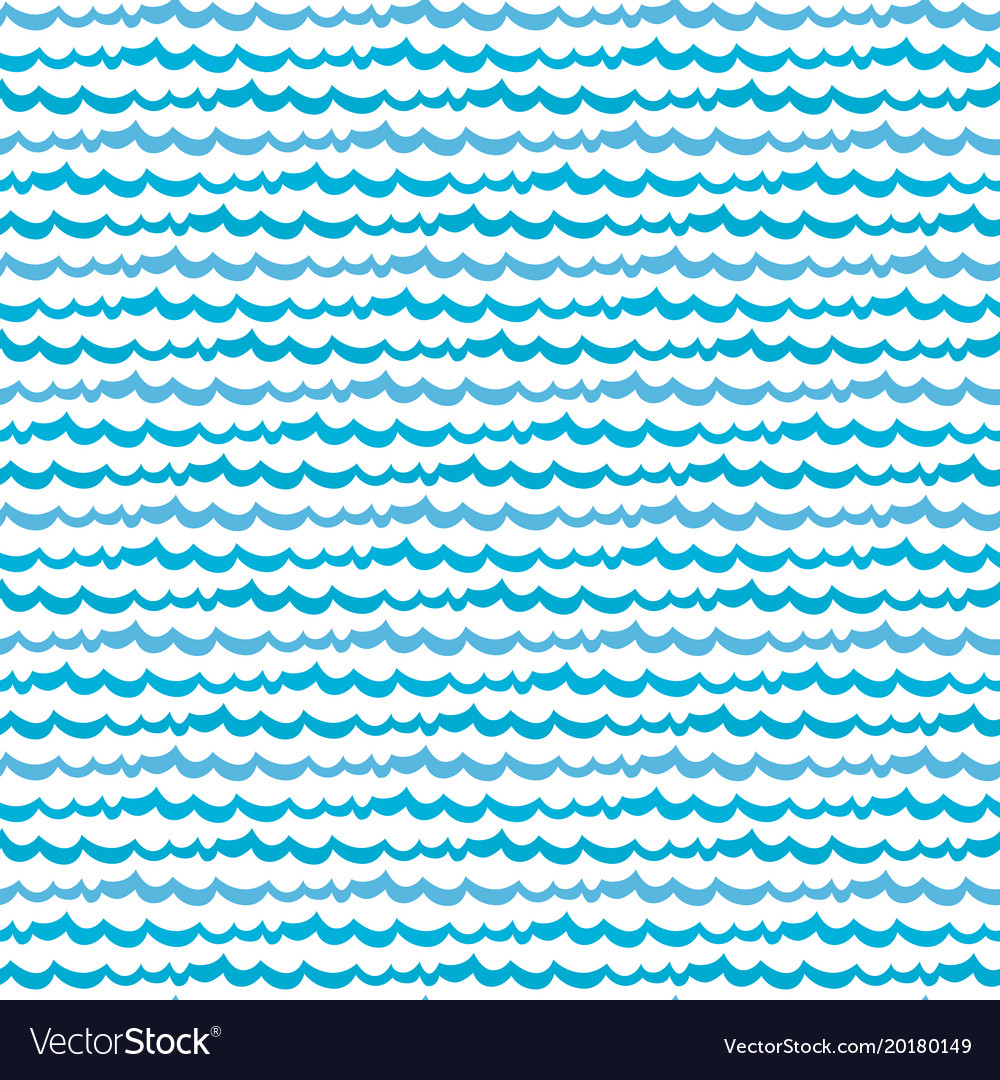 Seamless waves pattern Royalty Free Vector Image