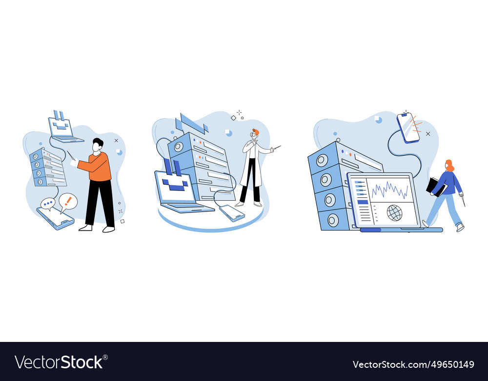 System administrator Royalty Free Vector Image