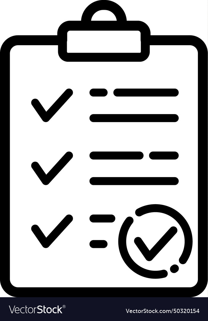 Checklist Royalty Free Vector Image - VectorStock