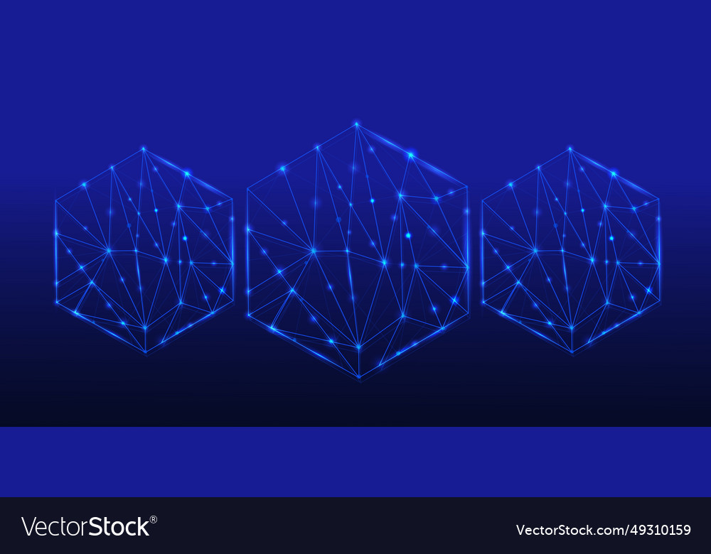 Abstract digital transformation background 3d Vector Image